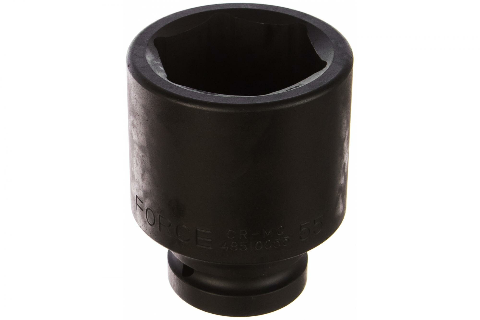 FORCE Головка торцевая 1"DR на 55мм 6-гранная ударная удлиненная F-48510055