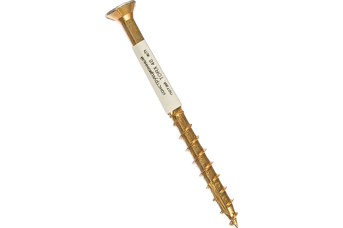 Европартнер конструкционный шуруп для дерева потай TORX 40 8x100 ж/п 1 шт крепления бруса