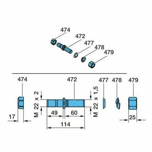 Болт колесный Bpw 0980623280