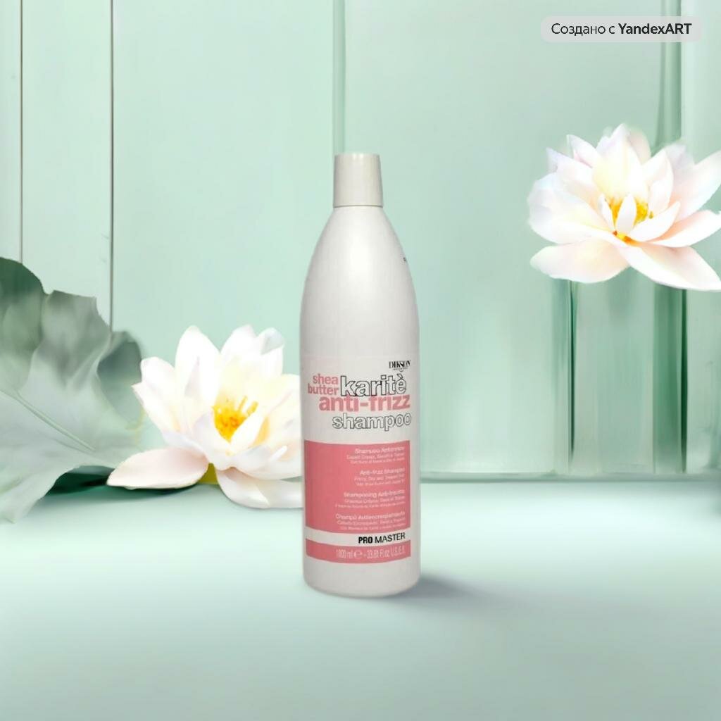 Dikson, PROMASTER Шампунь для вьющихся и сухих волос с маслом Ши 1000 мл