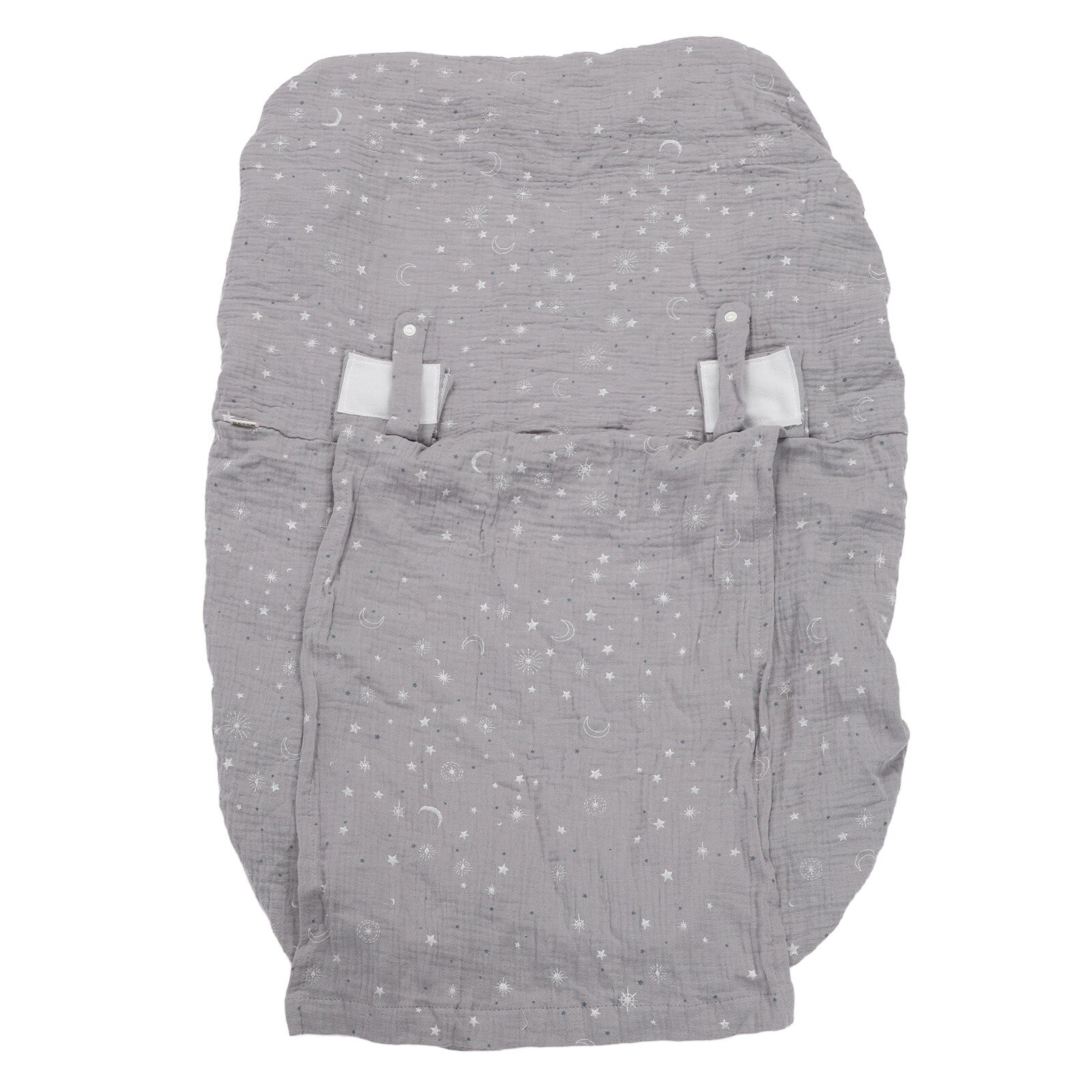 Чехол на детское автокресло из хлопковой марли, чехол для переноски, универсальный аксессуар для детской коляски, серая звезда