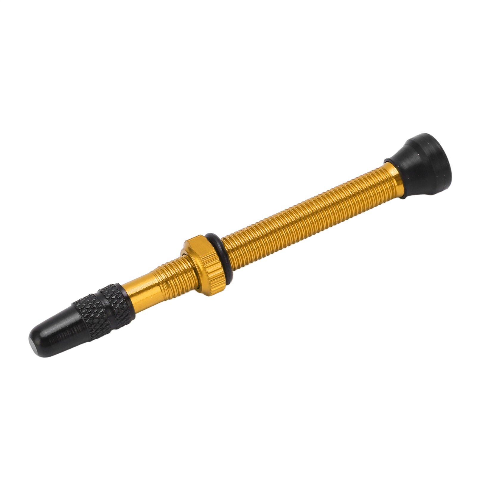 60 мм шток клапана Presta для горного велосипеда, бескамерный вакуумный удлинительный клапан из алюминиевого сплава, аксессуар для велосипеда, золото