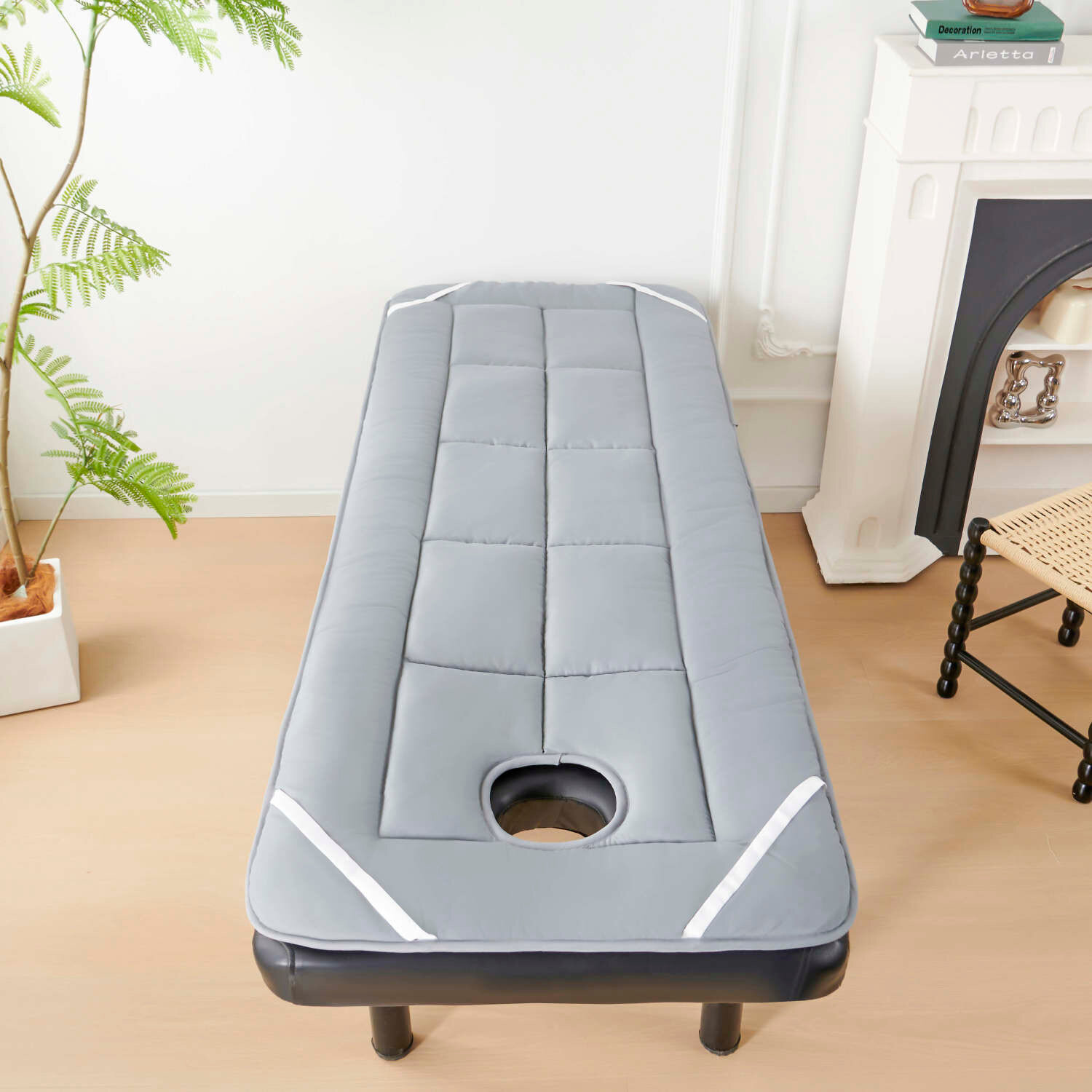 Матрас для косметической массажной кровати, утолщенный, нескользящий и теплый, серый