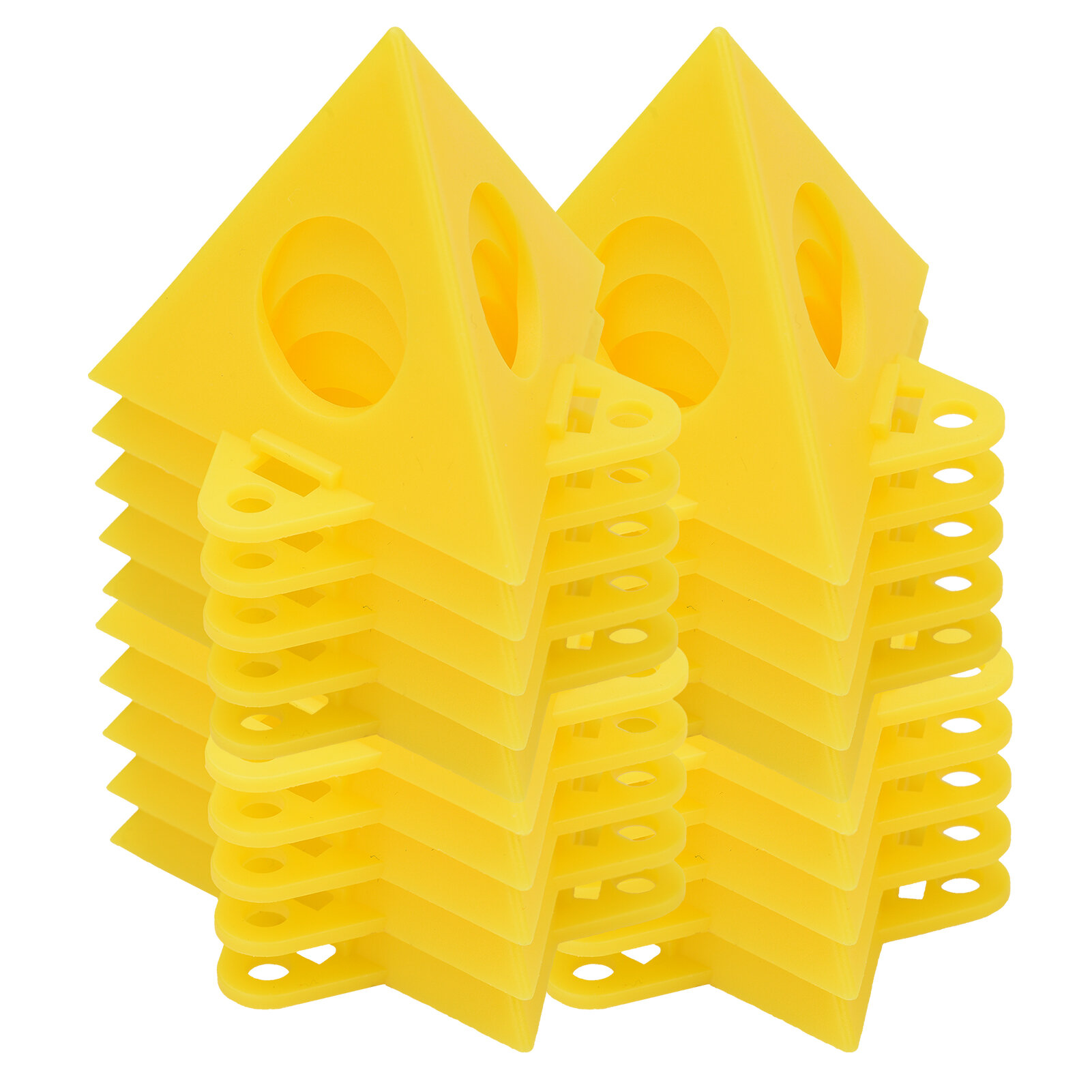 20 ПКС Стеллажи для pintura Стекабельные Мини Конусные Rack Подставки для Холстов Дверей Шкафов Рысировок Поддержки для Шторок Мебели Ремесел Плинтусов Желтый Пластик 6*5см