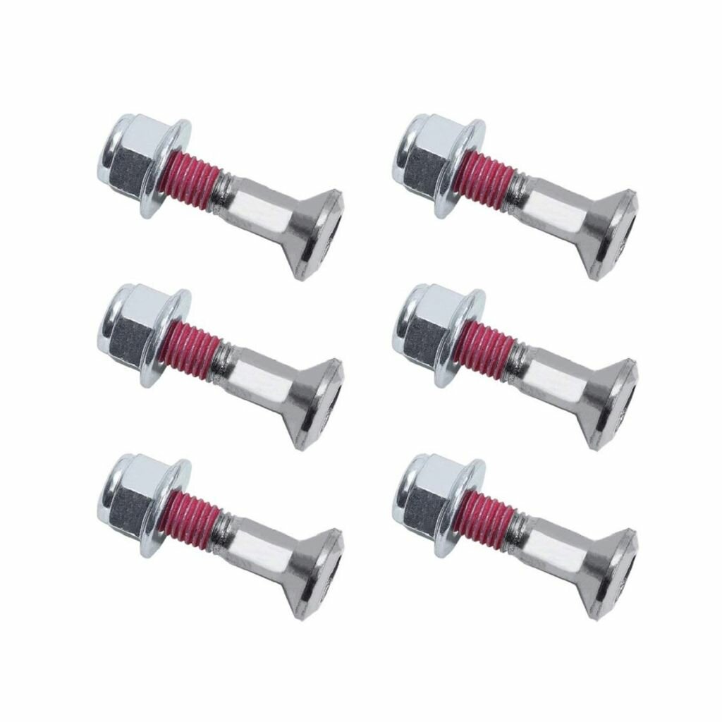 6 шт, болты звездочки для мотокросса, набор стопорных фланцевых гаек, винты цепи M8x30, универсальные заглушки, совместимые с велосипедами бездорожья