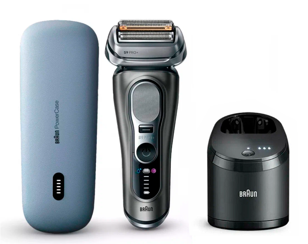Электробритва Braun Series 9 Pro+ 9675cc со станцией SmartCare и футляром PowerCase