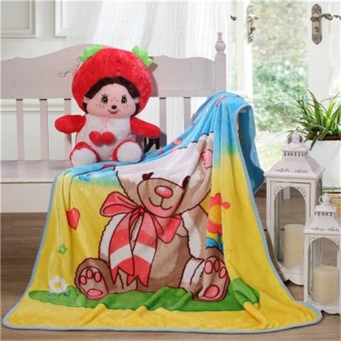 Детский плед Велсофт, длина 140 см, ширина 100 см.