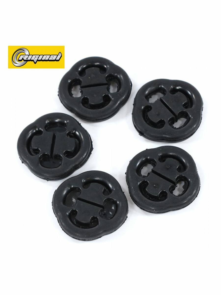 Крепление глушителя (подушки) для ВАЗ 2108, 2110 комплект 5 шт. (пряник) арт RG2108-1200801