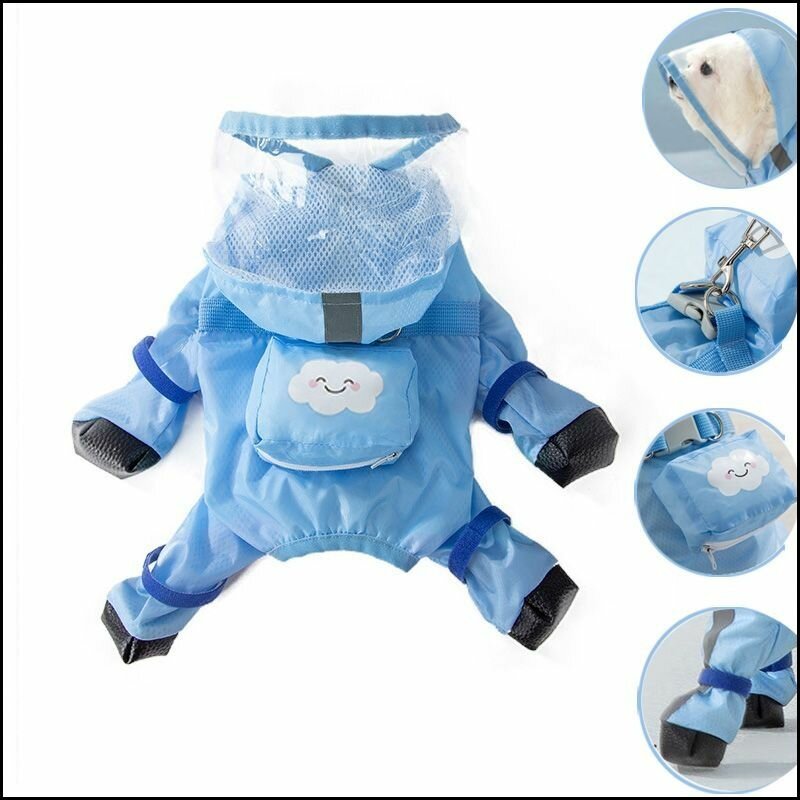 Комбинезон для собак мелких пород плащ для собак плащ для кота