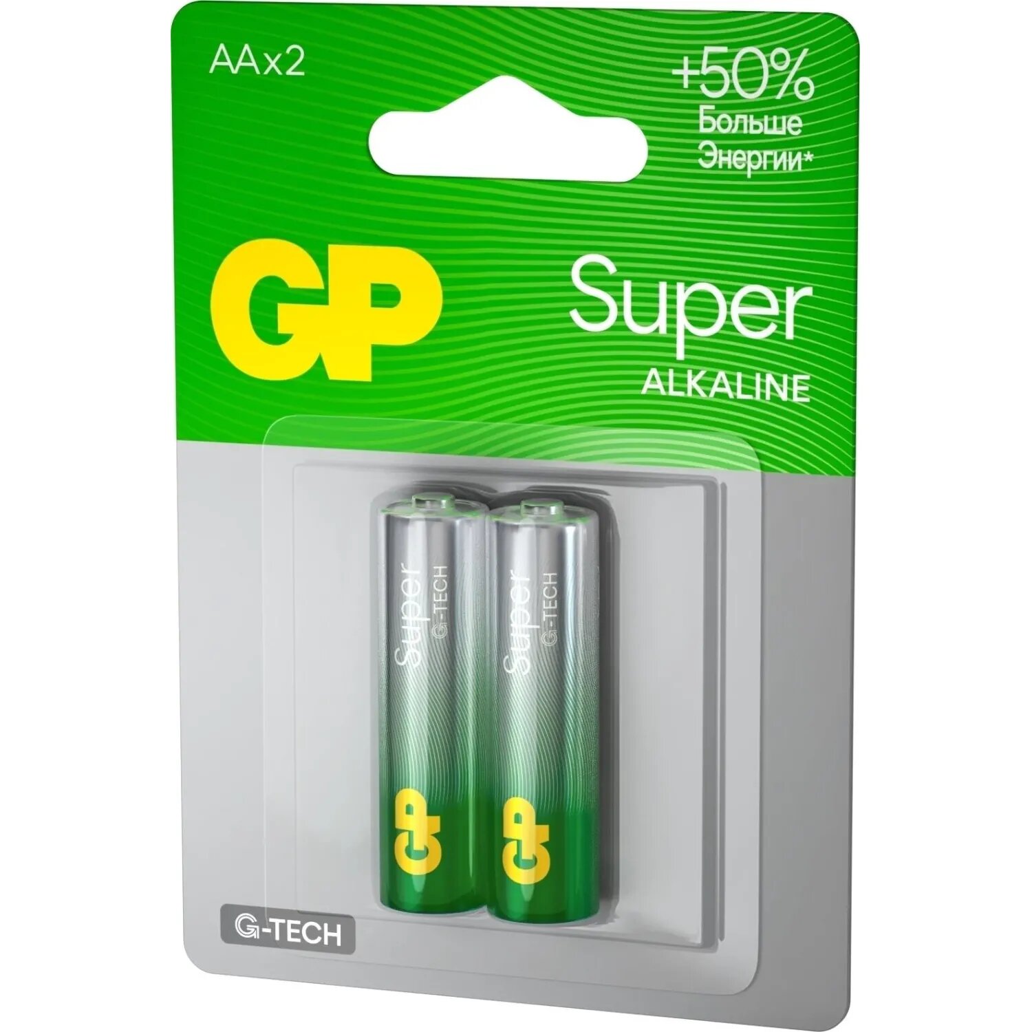 Батарейки GP Super AA/LR6/15A GP15A-2CR2 алкалин. бл/2