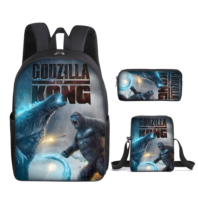 Самый продаваемый рюкзак Godzilla на Amazon, школьная сумка для учащихся начальной и средней школы, сумка через плечо с аниме-мультфильмом, сумка-карандаш