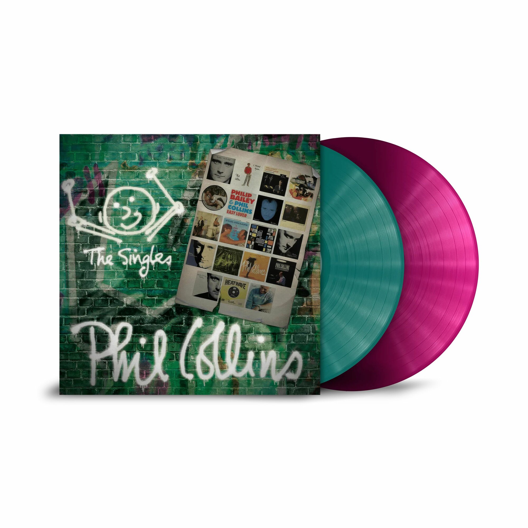 Виниловая пластинка Phil Collins - The Singles /> Vinyl, LP, Magenta Transparent All Media, Compilation, Limited Edition