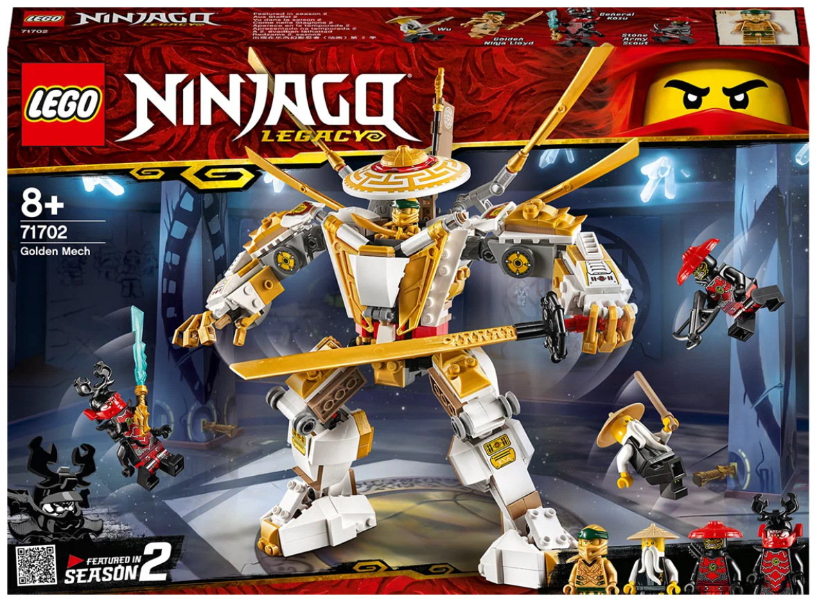 Конструктор LEGO Ninjago 71702 Золотой робот, 489 дет.