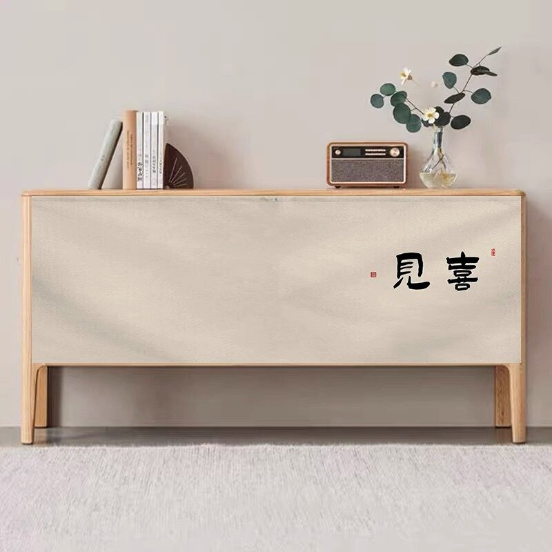 Шторка для шкафа с раздвижной направляющей на липучке, тканевая шторка для дверей книжного шкафа, пылезащитная шторка для обувницы и декоративная шторка для кухонных шкафов для скрытия беспорядка.