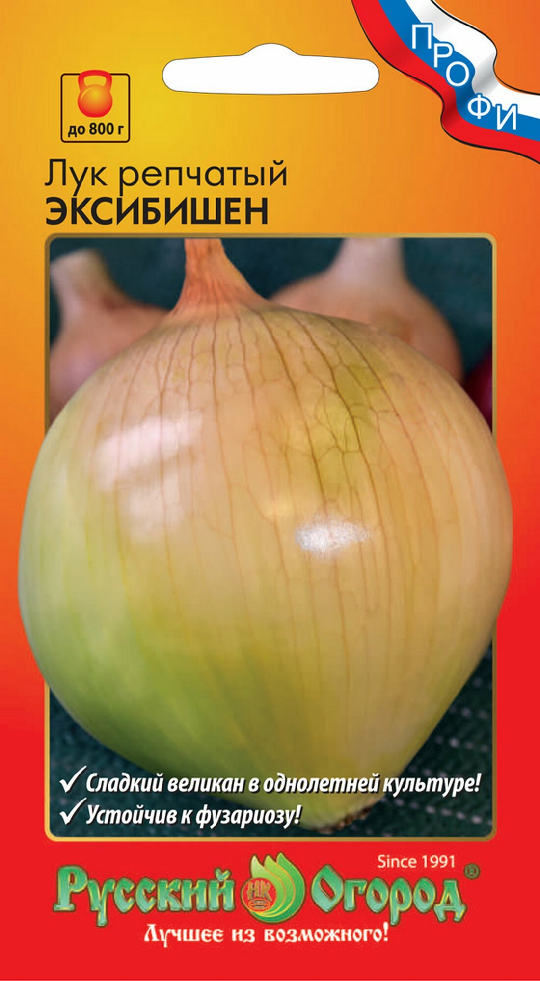Семена Лук репчатый Эксибишен 0,2г Поздние (Русский Огород)
