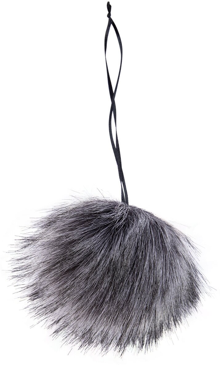 Помпон декоративный из искусственного меха (под песца) "Gamma" POFM-01 1 шт №06 чернобурка