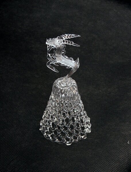 GH-M045 Колокольчик хрустальный «Козерог», средний, Гусь Хрустальный