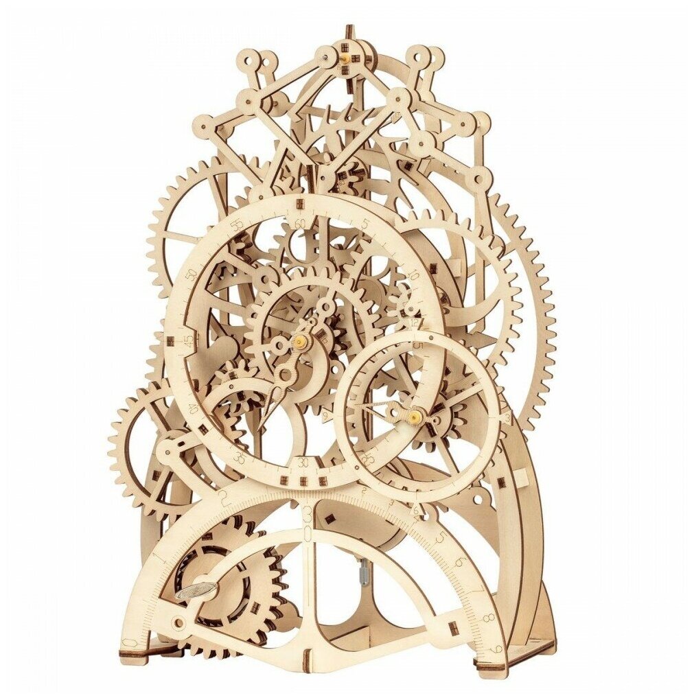 3D деревянный конструктор Robotime Механизмы работающие Маятниковые часы LK501