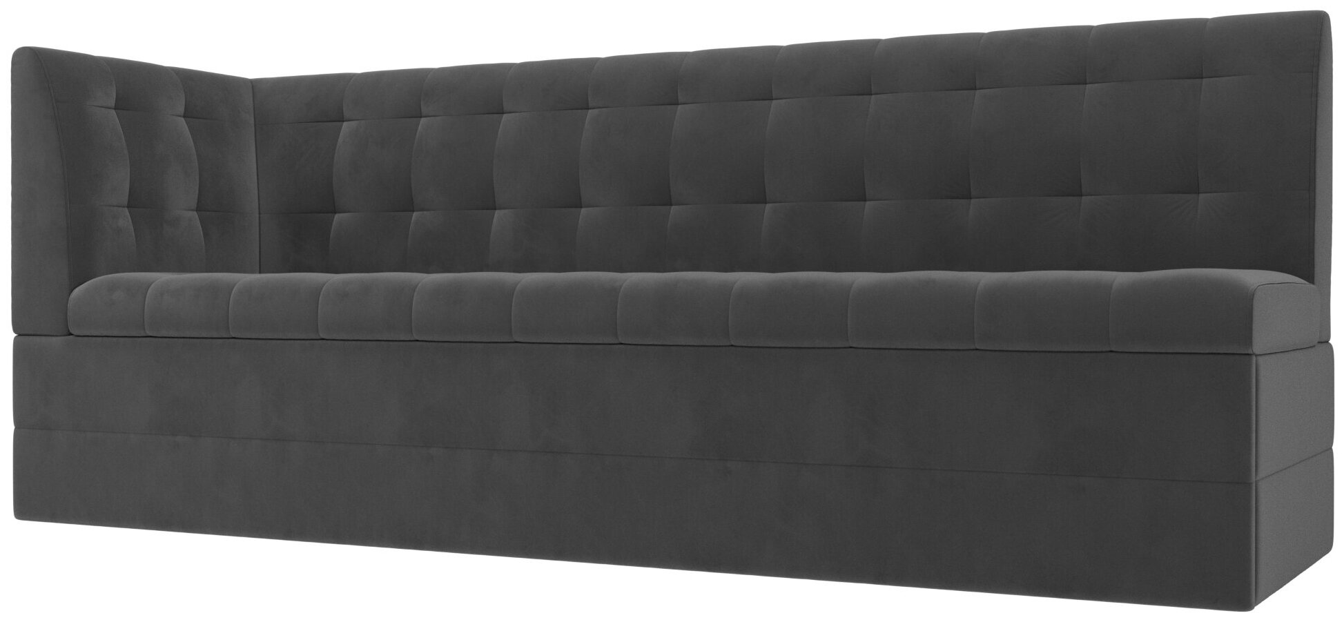 Кухонный диван Бриз с углом слева, Велюр, Модель 106970L