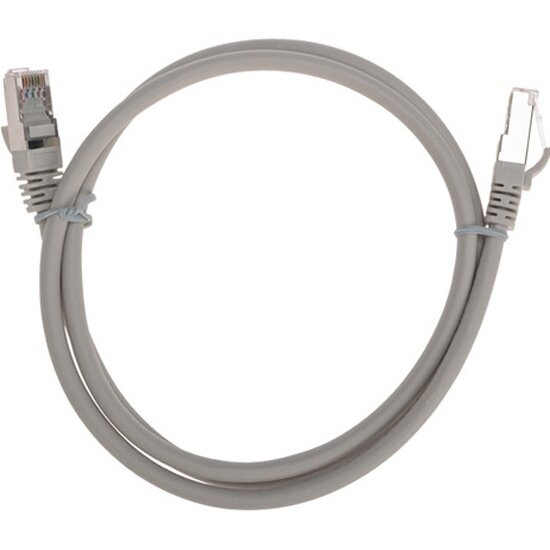 Патч-корд F/UTP Rexant cat 6, медь, LSZH (негорючий), 1 м, RJ45-RJ45, 26AWG, серый