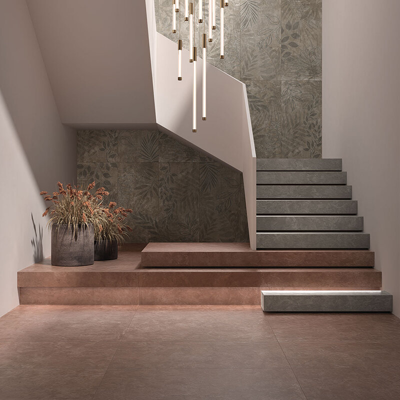 Керамогранит CIR TADELAKT Berbere rett 1081765, 60x120 см, красный, матовый, 2 шт в упак