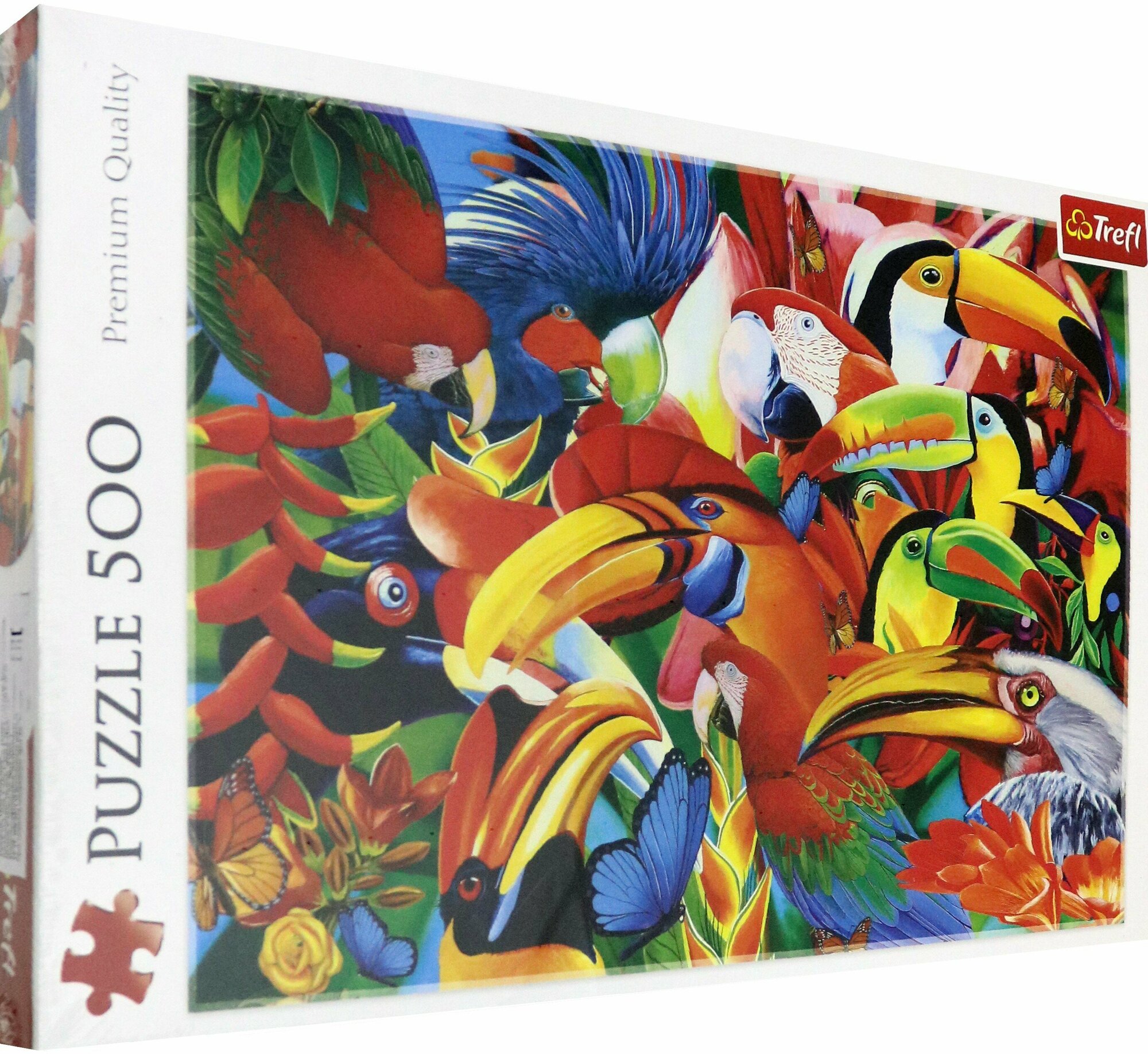 Trefl. Puzzle-500 Цветные птицы