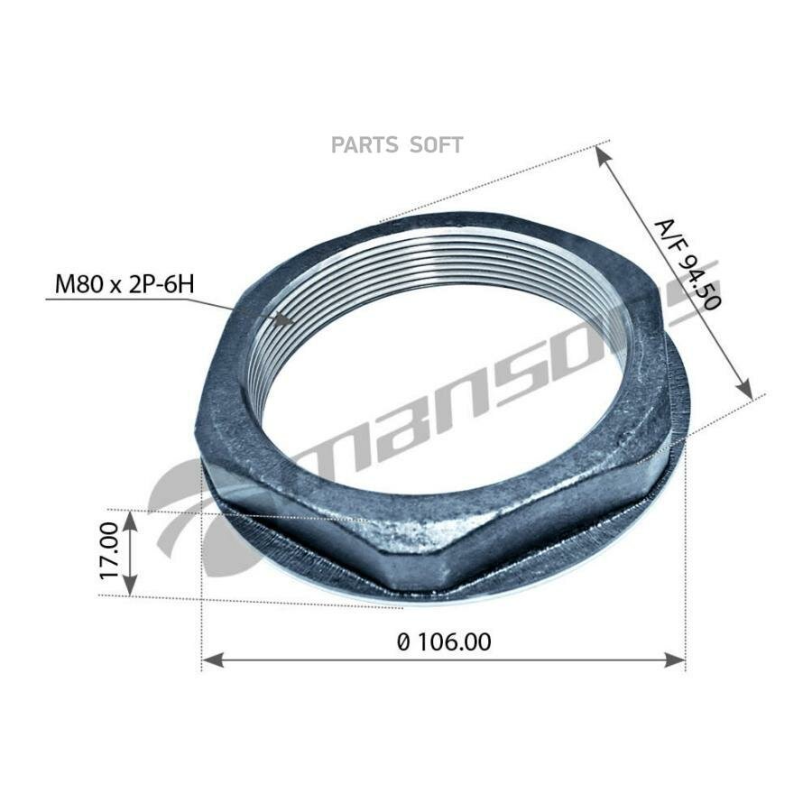 900353 MANSONS Гайка VOLVO ступицы MANSONS