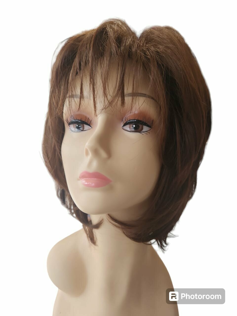 Парик Vip-Parik объемная стрижка каскадом, макушка с подначесом для объема, без пробора, Цвет Джинджер