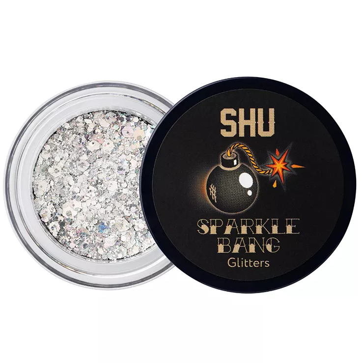 Глиттер для лица и тела Shu Sparkle Bang, тон: 134 серебряный, 3 г