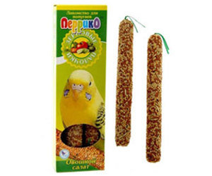 Зерновые палочки для попугаев Перрико овощной салат 2шт