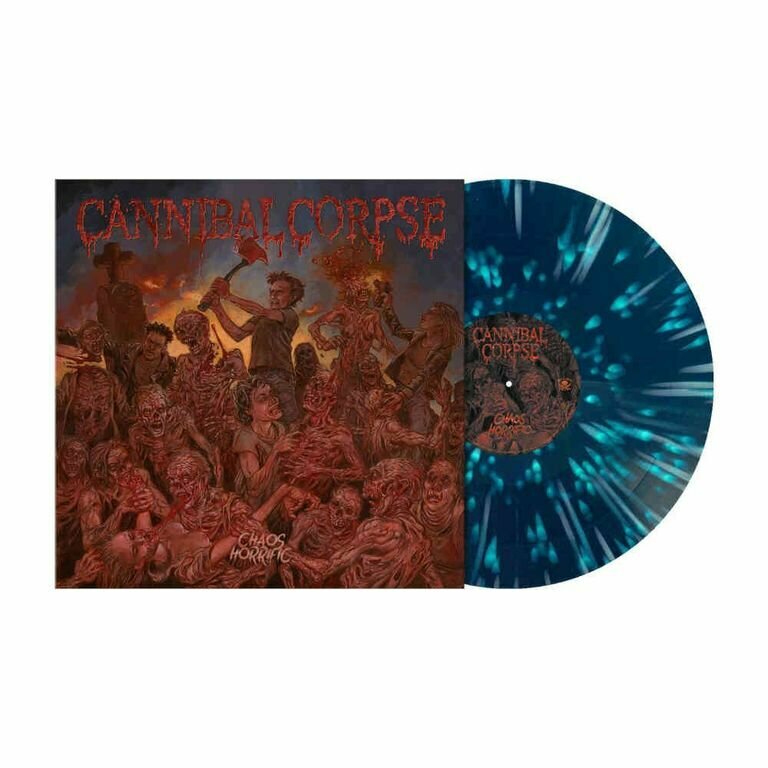 Виниловая пластинка Cannibal Corpse - Chaos horrific LP , Turquoise & White Splatter splatter Ltd. 300