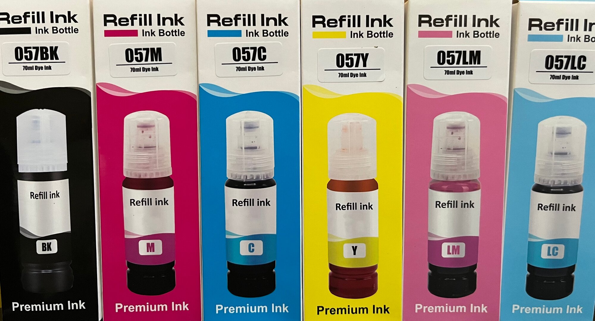 Чернила для Epson 057 (в комплекте 6 цветов )