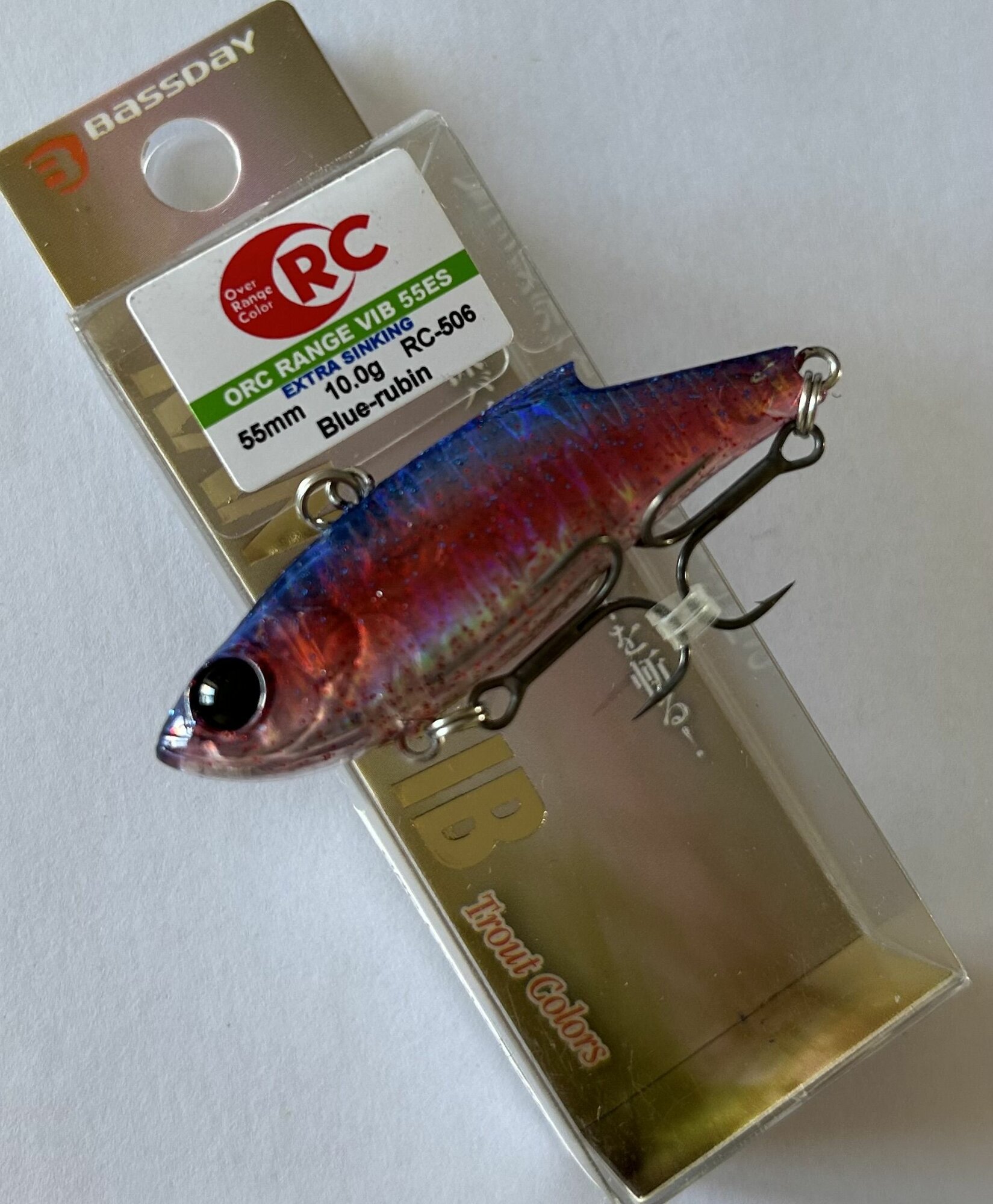 Новинка 2023 года! Раттлин Bassday Range Vib 55ES 10g цвет RC-506 #хищник