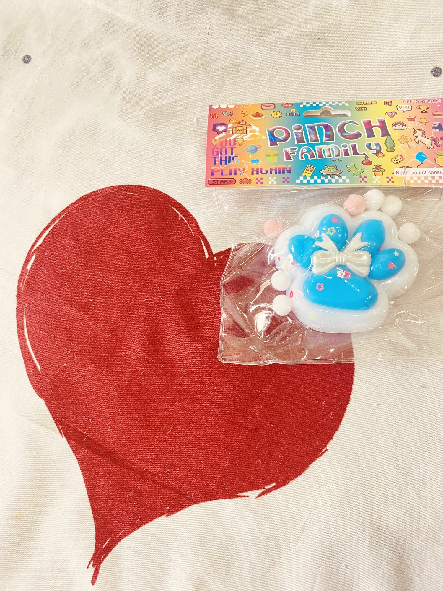 Игрушка сквиш антистресс кошачья лапка силиконовая