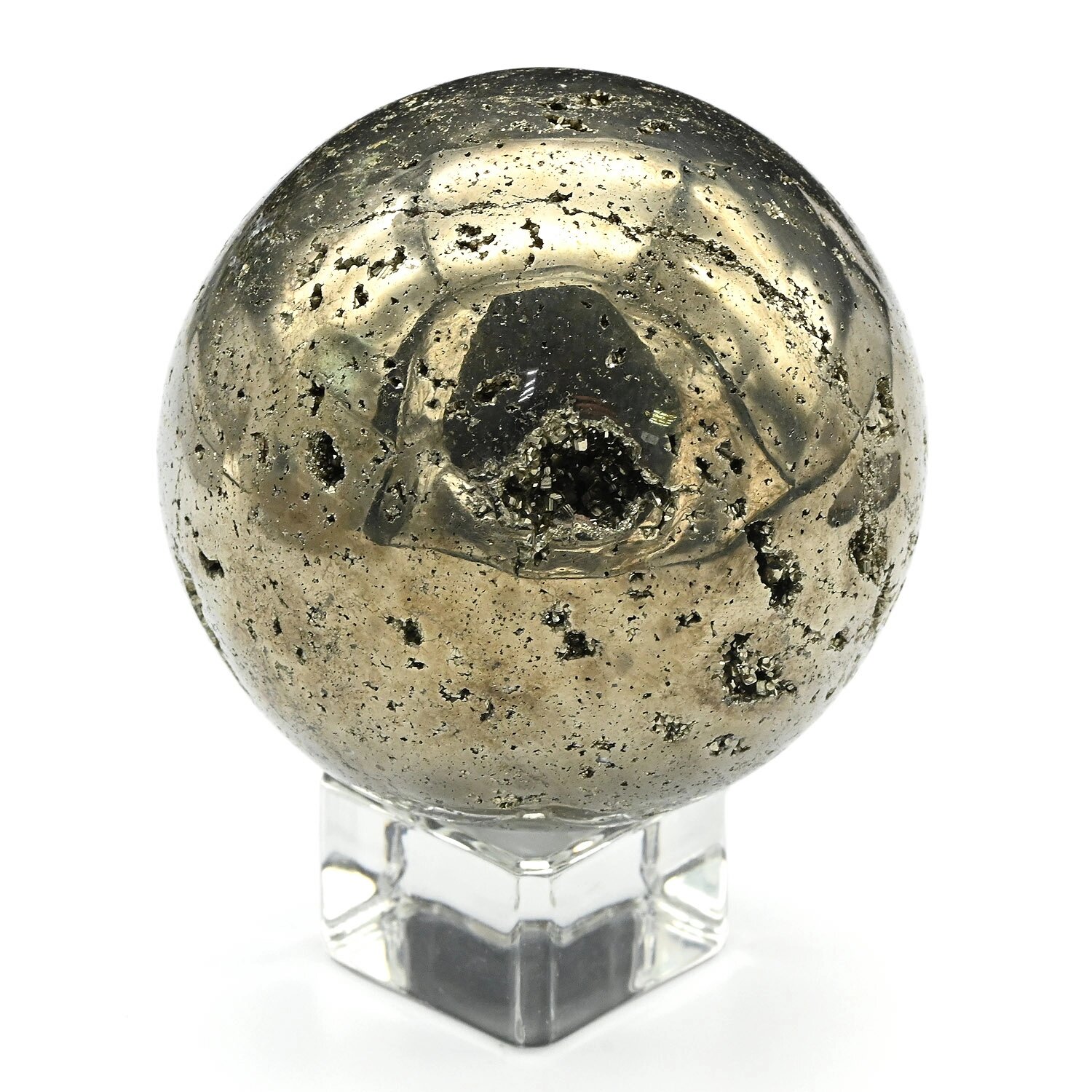 Шар из пирита самородного 59мм, 475г (43-32) .