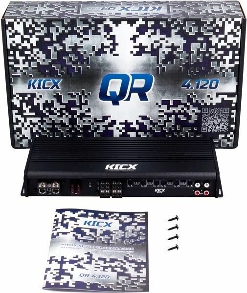 Автомобильный усилитель 4 канала KICX QR 4.120