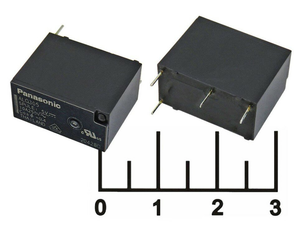 Реле =5V 10A/250V ALQ305
