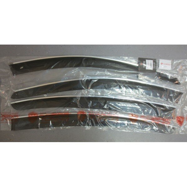 Дефлекторы окон накл. MAZDA 6 (2012-) седан хром. молдинг (M22412CR)