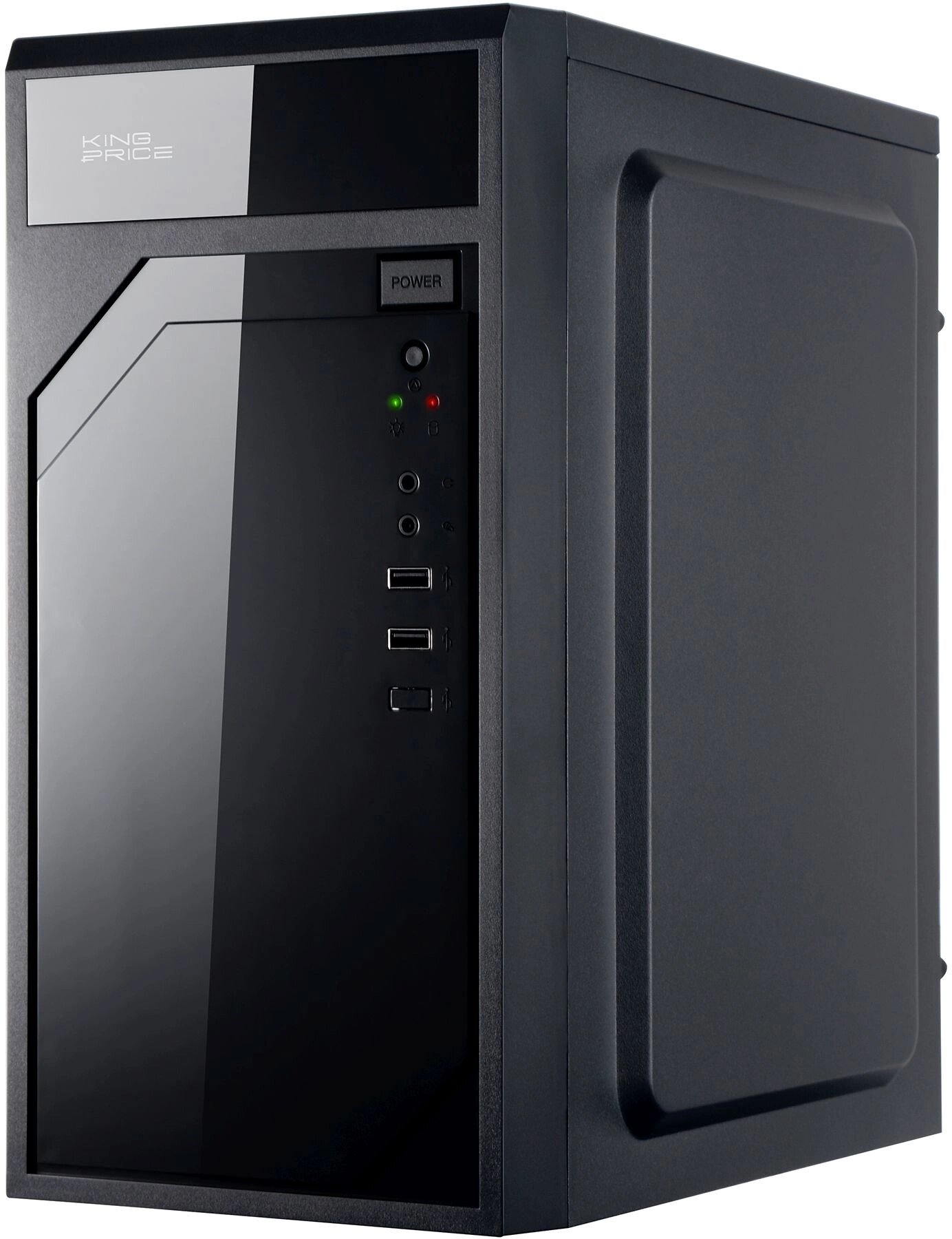 KPCC-MN208 / Корпус mATX KINGPRICE KPCC-MN208, Mini-Tower, без БП, черный