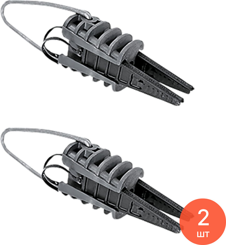 Зажим анкерный Нилед DN 126, 16-35мм² 150х50мм, нагрузка до 8кН, 10600129 / крепеж для проводов и кабелей (комплект из 2 шт)