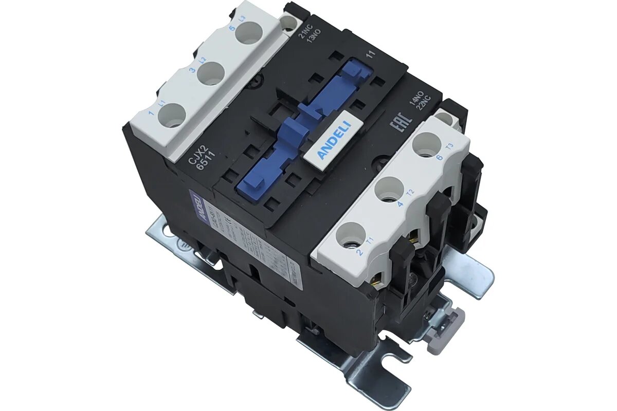 ANDELI Контактор CJX2-6511 65A 220В/AC3 1НО+1НЗ 50 ГЦ артикул ADL08-013
