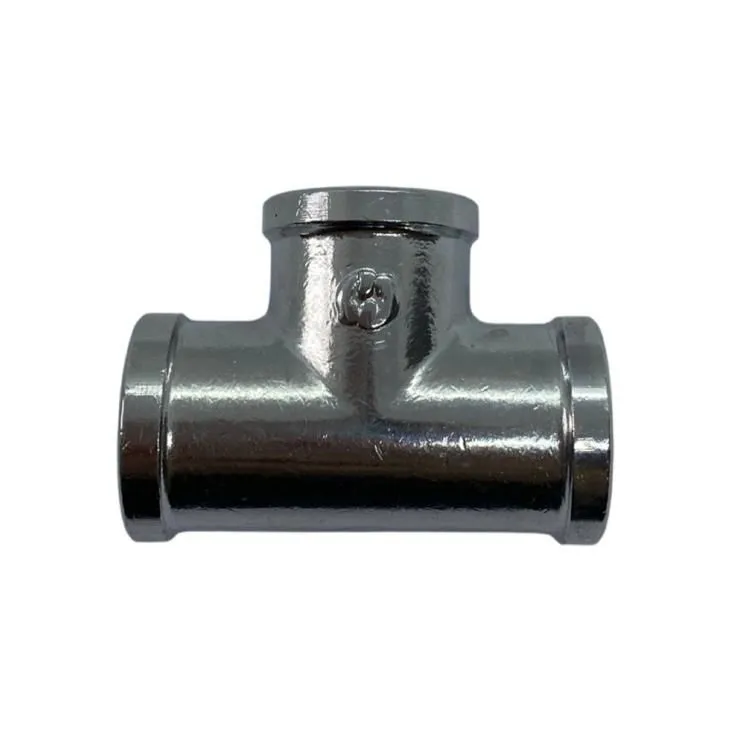 Тройник 3/8 в/в/в Хром