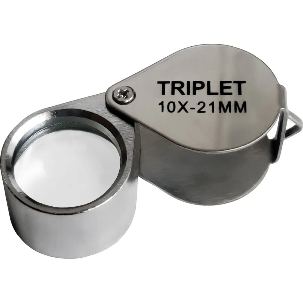 Складная лупа альфа-ндт ЛП-1-10x УП-00003717, пластиковая, облегчает работу