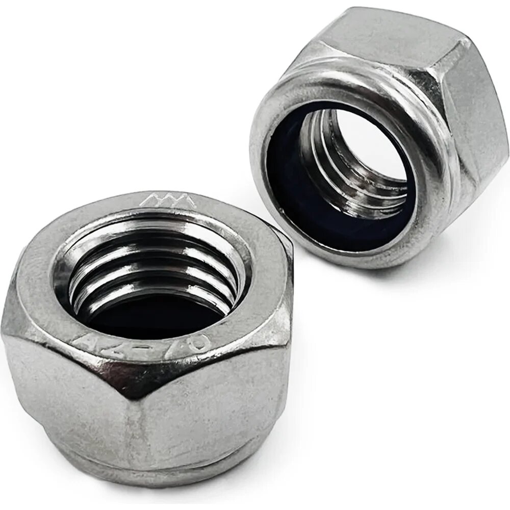 KREPFIELD Гайка нержавеющая м4 din 985 а2 самоконтрящаяся 500 шт. в упак. 985А2ГАЙКАМ4-500