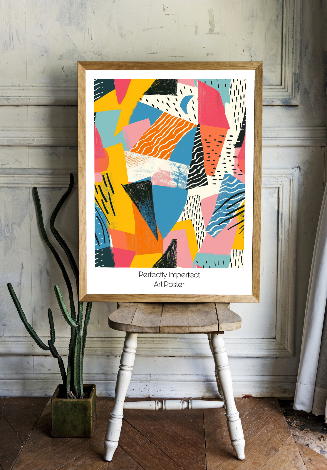 Постер "Яркая абстрактная композиция" 60x90 без рамы