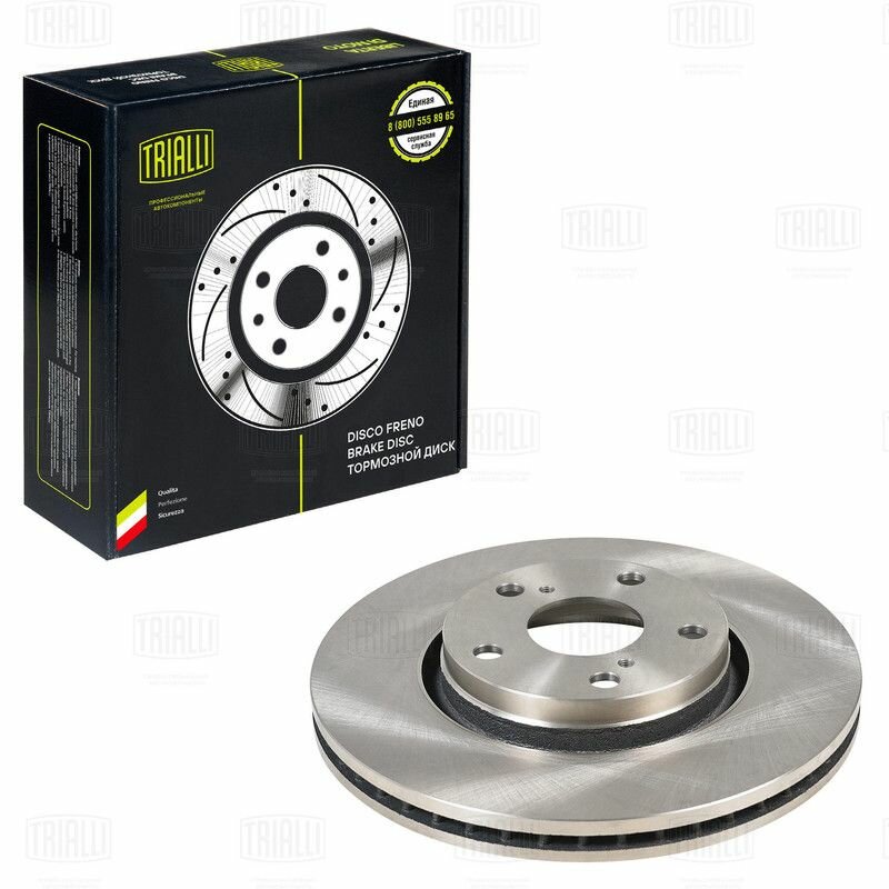 Диск тормозной передний Trialli DF 270106 для а/м Toyota Corolla (06-), Auris (06-), Avensis (09-), d 295 мм