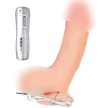 76516 Toyfa RealStick Elite Gerard, телесный. Реалистичный вибратор с пультом ДУ на присоске