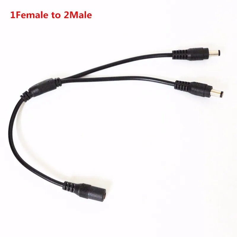 Разветвитель питания 1 Female to 2 Male, 5.5mm * 2.1mm