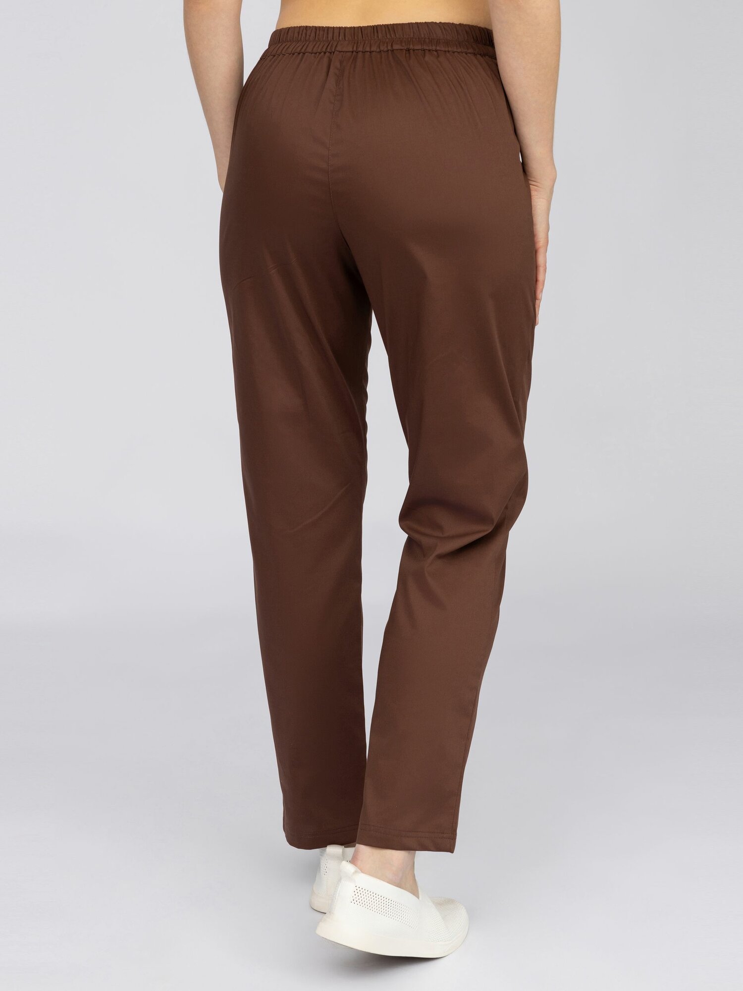 Премиальная медицинская одежда/Брюки медицинские коричневые 42 размера на рост 164-170см