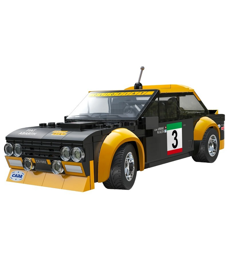 Радиоуправляемый конструктор CaDA спортивная машинка Fiat Abarth 131 1/24 (216 деталей)